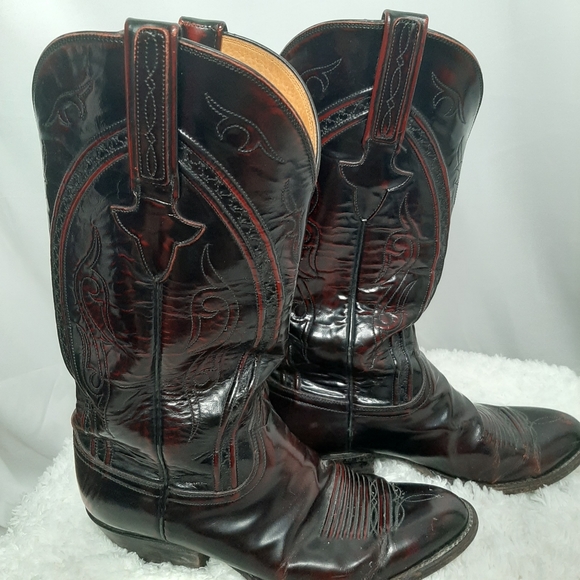 Lucchese | Shoes | Lucchese Classics Gavin Boot In Black Cherry | Poshmark
